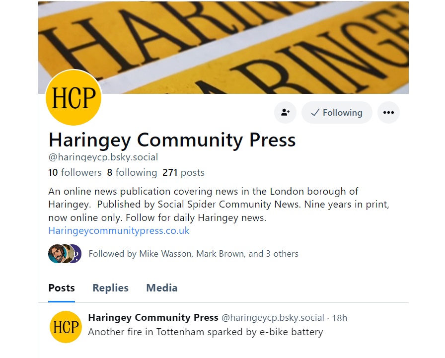 Haringey Community Press available to follow on Bluesky - Haringey ...